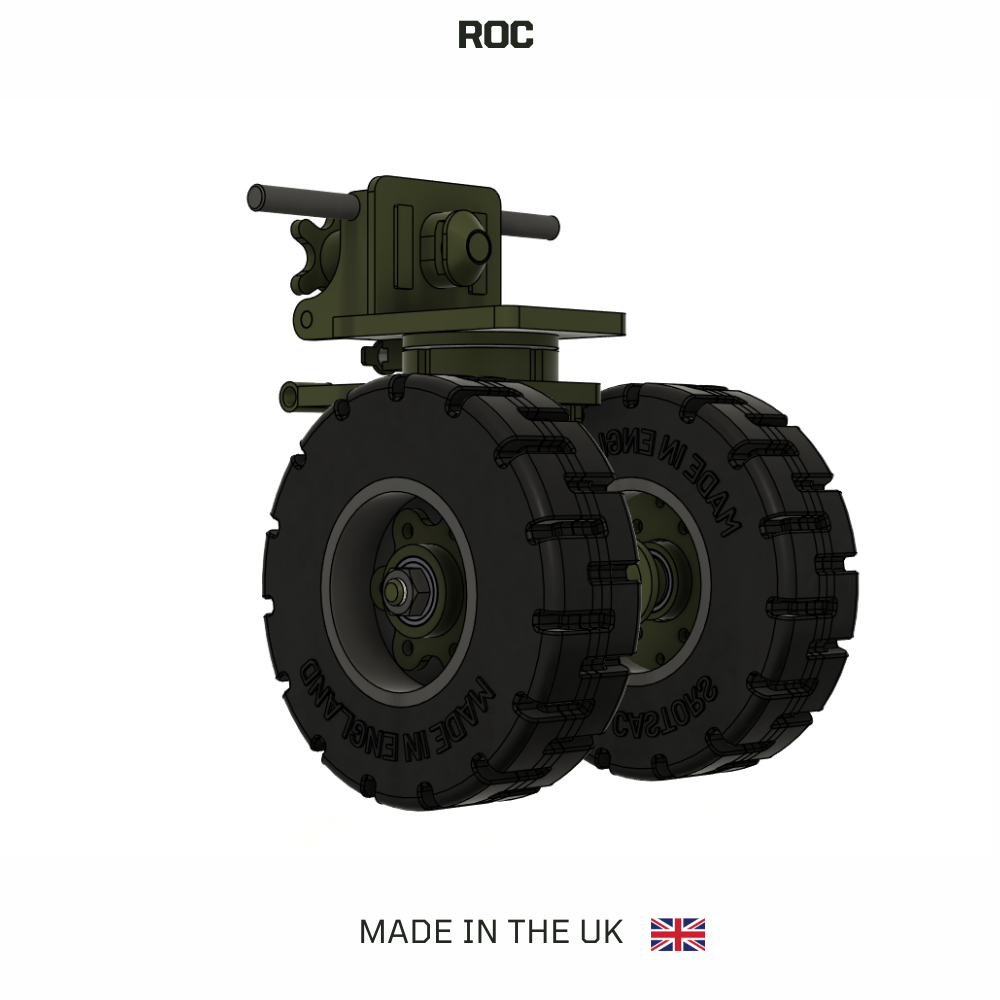 Rough Terrain Container Castors – 12,000kg Set of 4 – ROC